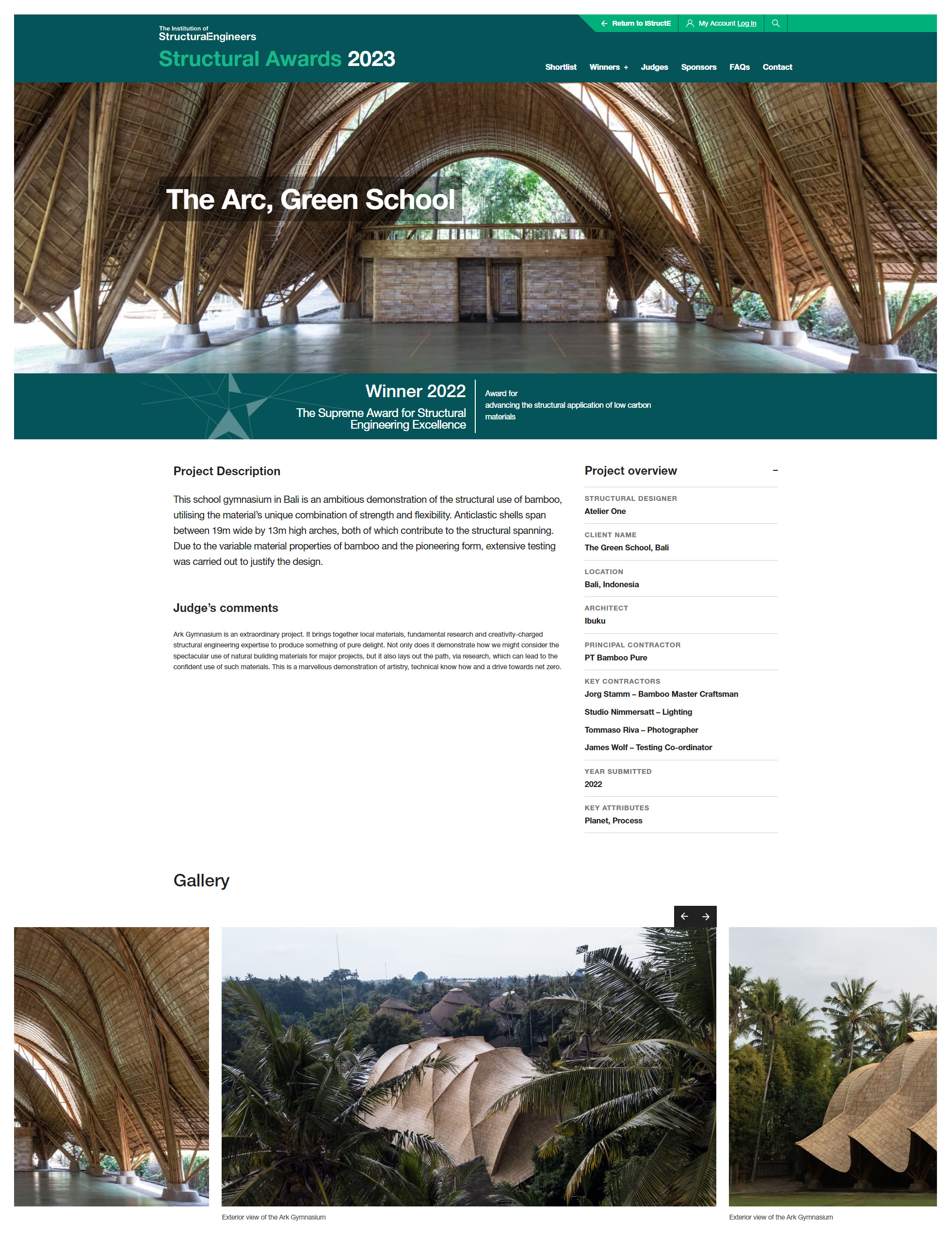 Structural Awards 2023 - IBUKU